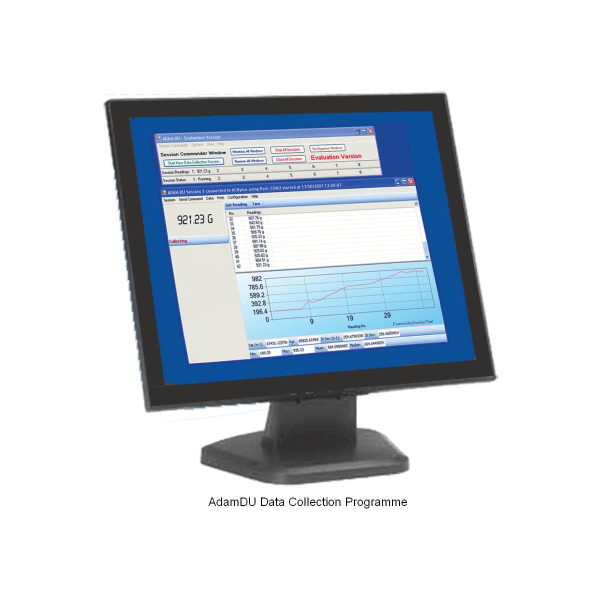 Adam BKT 600 Label printing scale for manufacturing, shipping, packing.