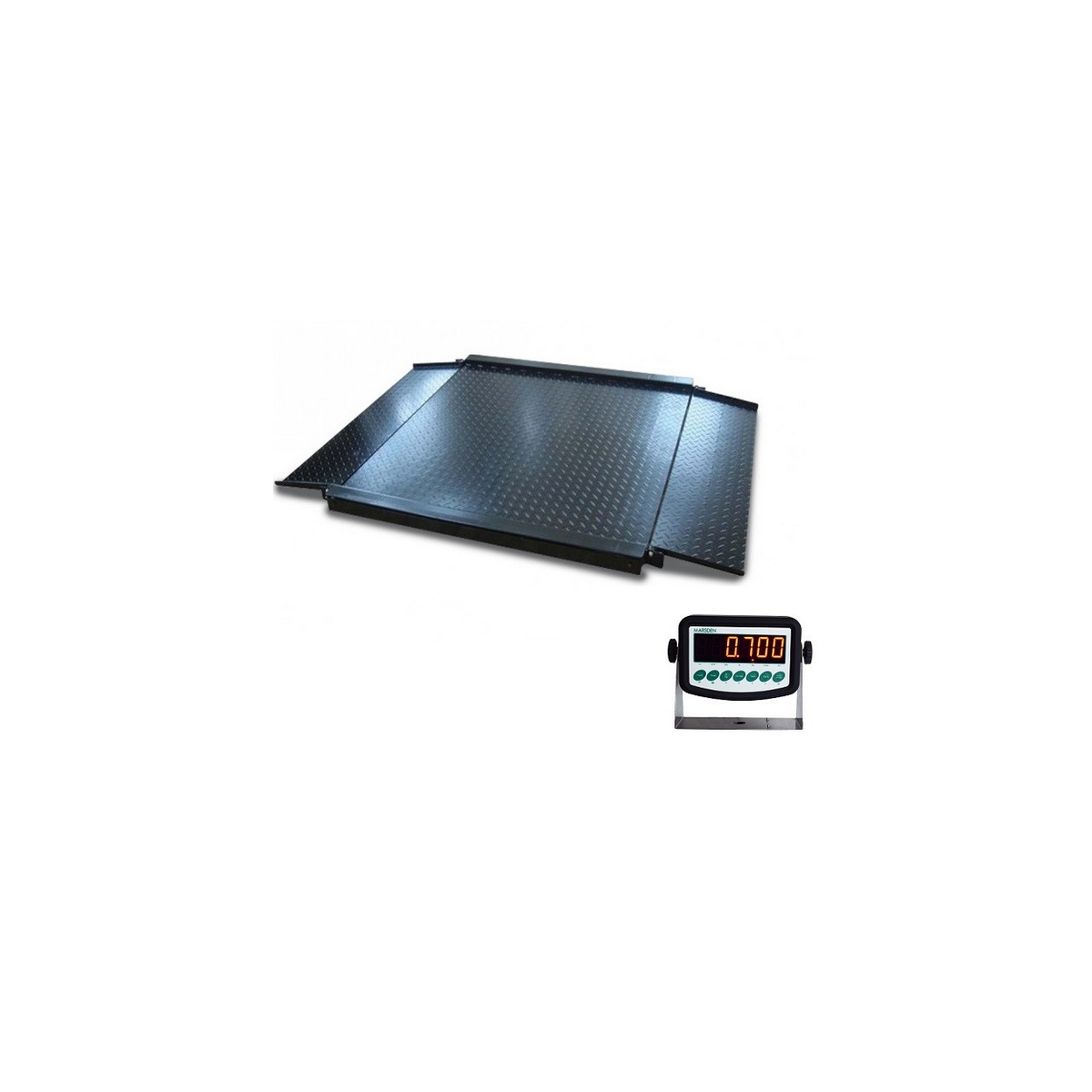 Waste and Recycling scale, 1200x1200mm platform easy access ramps.