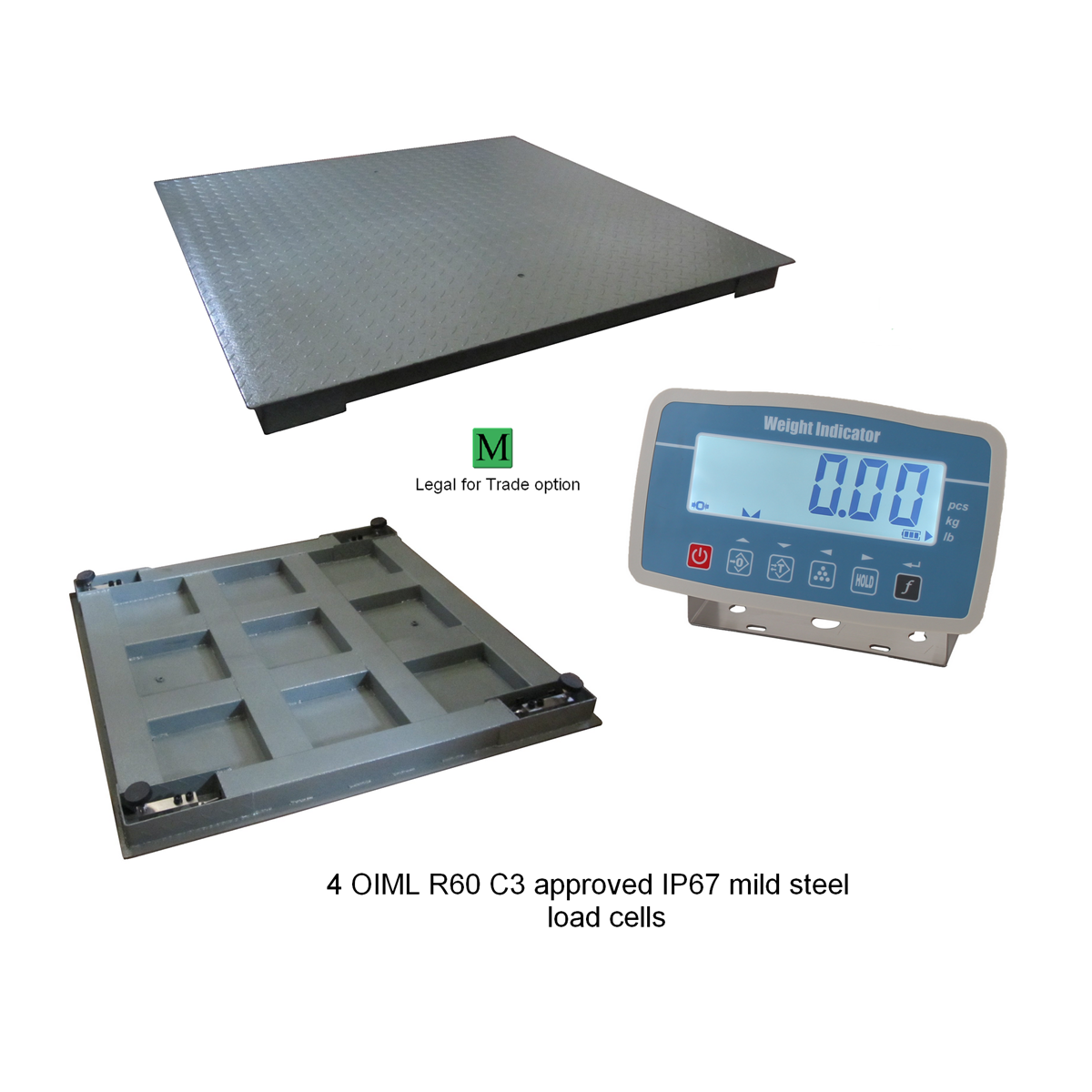 FW Mild Steel Floor Platform Scale Heavy Duty ideal for Warehouse ...