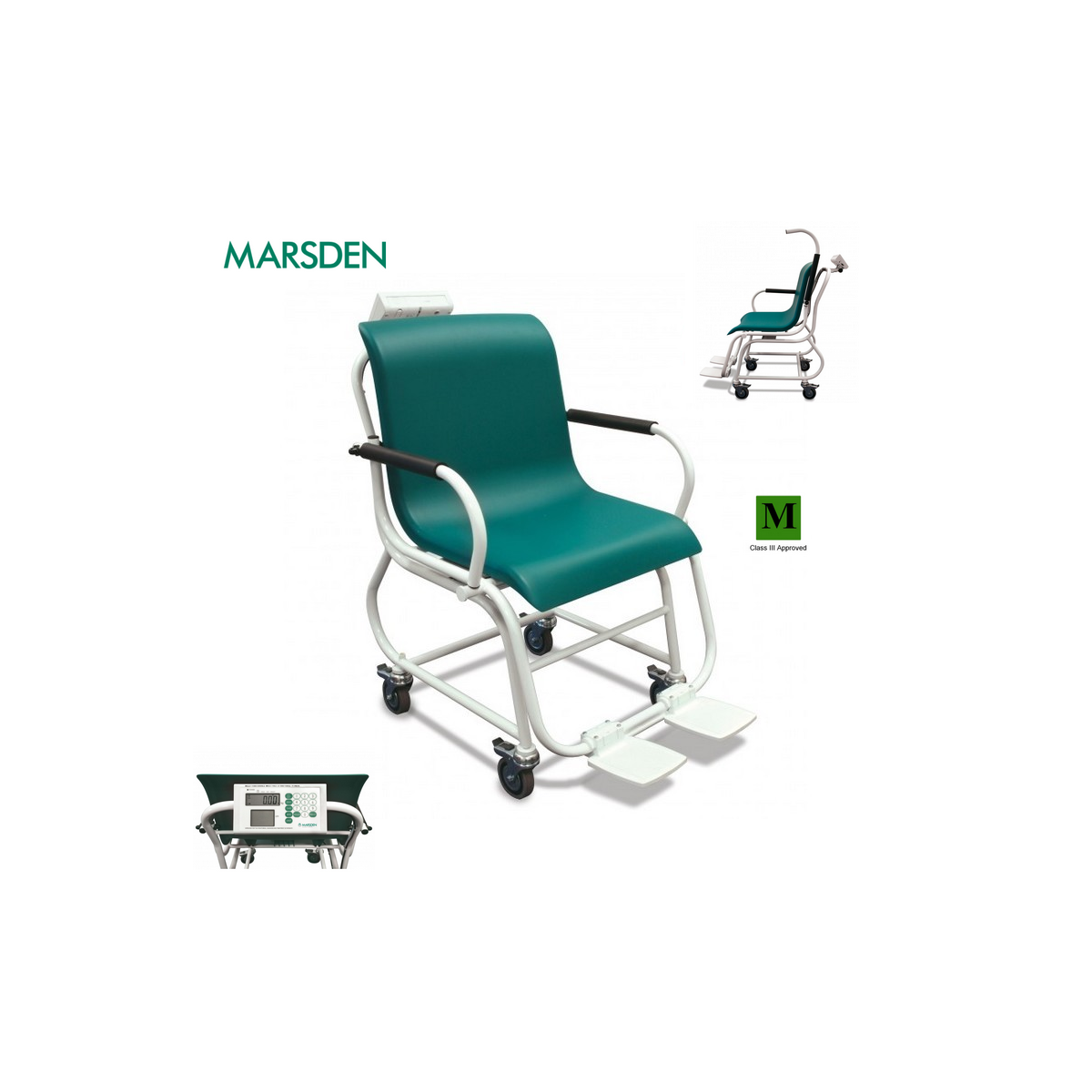 Marsden M-200 High Capacity Bariatric Chair Scale | Oakleyweigh