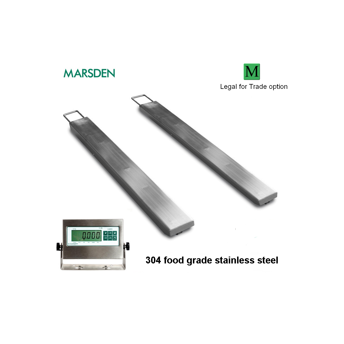 Marsden Stainless Weigh Beams. 304 food grade stainless steel
