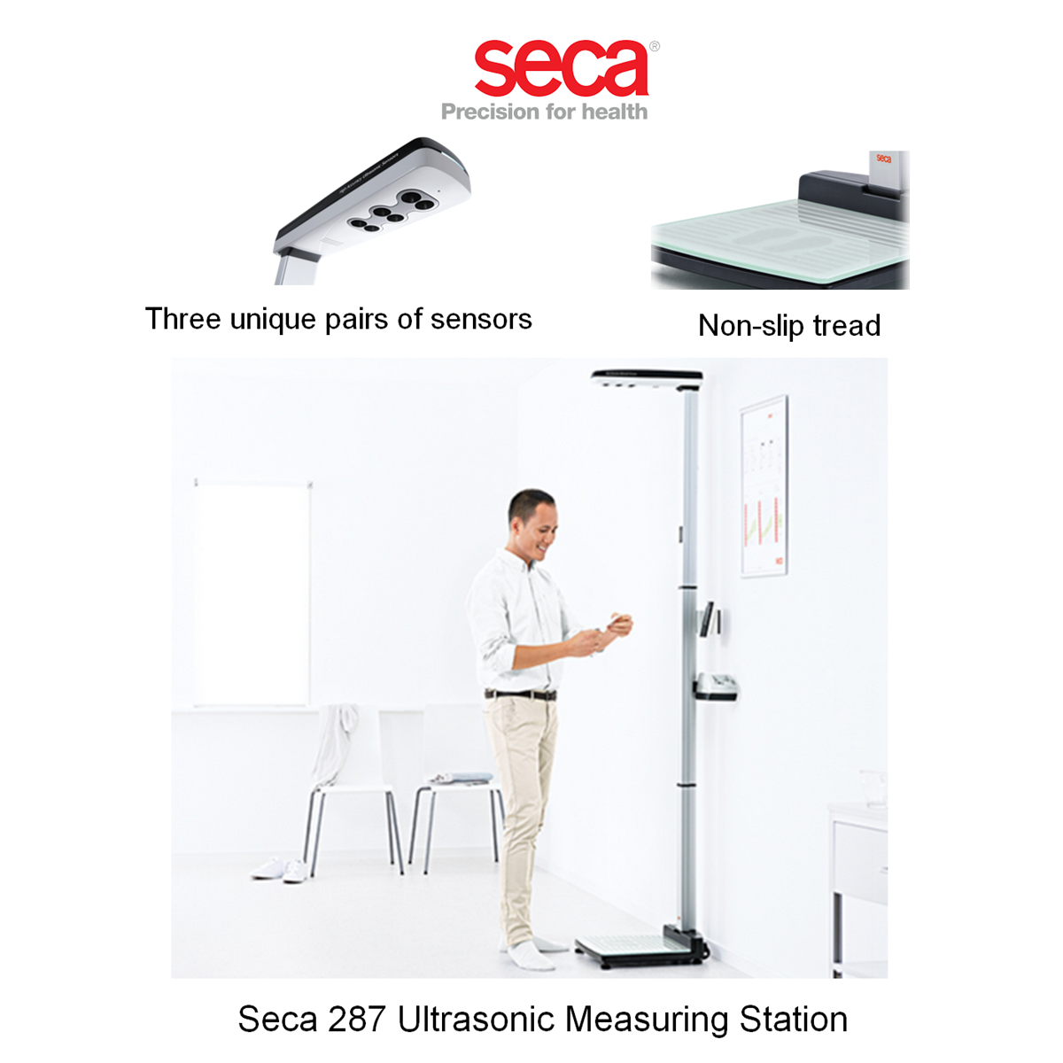 Seca 287 Ultrasonic measuring station with voice guidance