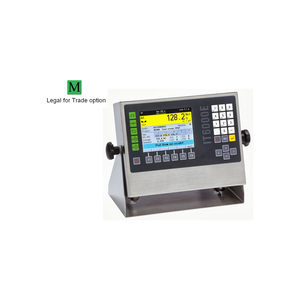 SysTec IT6000E Average Weight System IP69 On-screen menus | Oakleyweigh