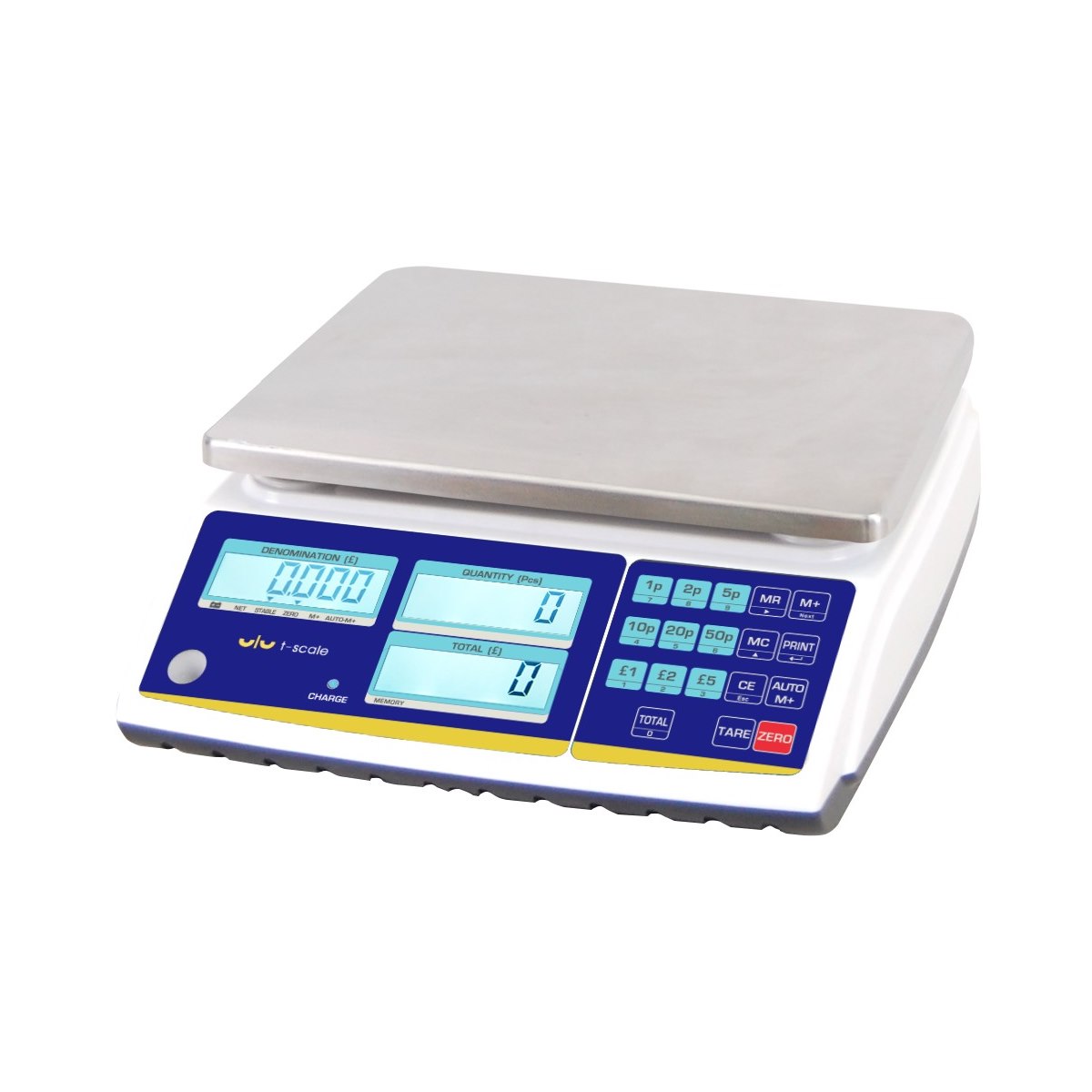 T-Scale ZCC Coin Counting Scale | Ideal for counting UK Currency